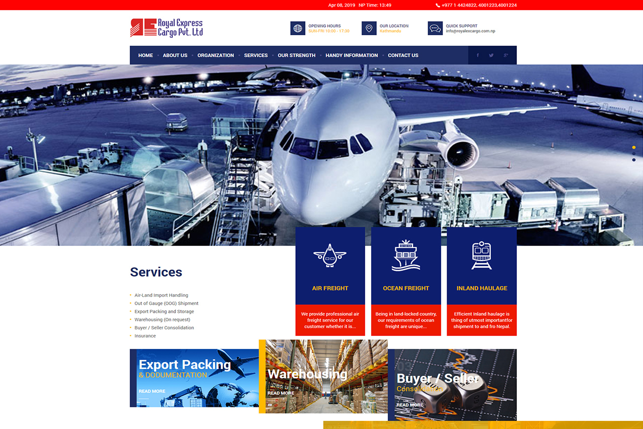 Royal Express Cargo Pvt. Ltd. - Genesis Web Technology